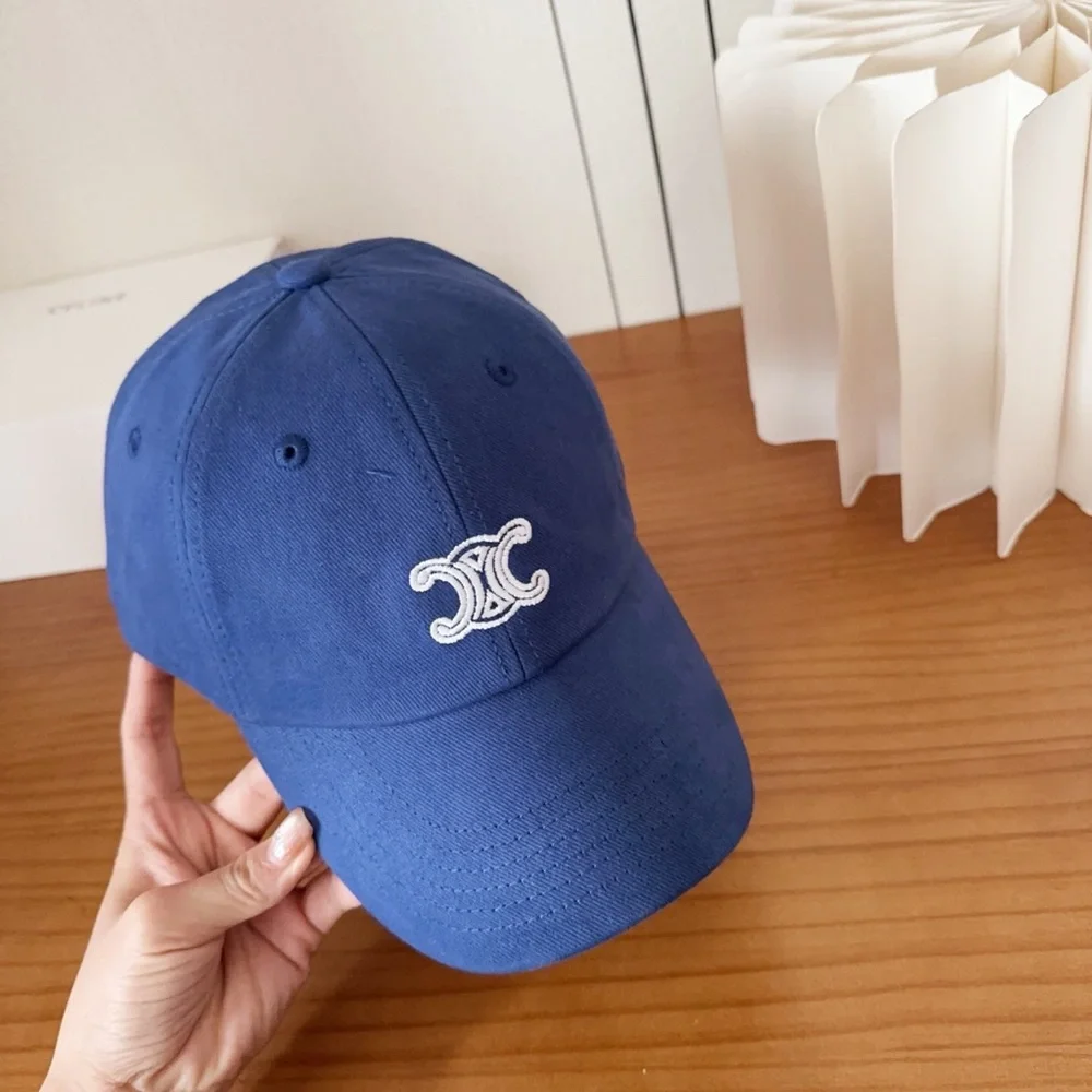 Celine. | Accessories | Celine Triomphe Blue Baseball Cap | Poshmark